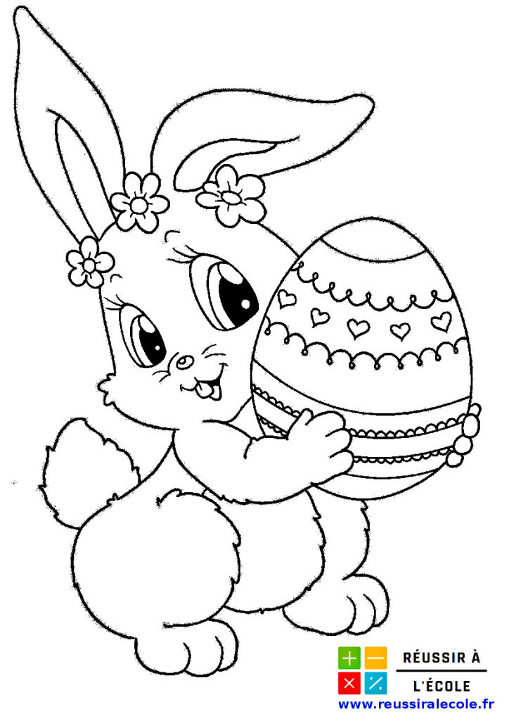 Coloriage Paques GRATUIT | 20 images à imprimer et à colorier