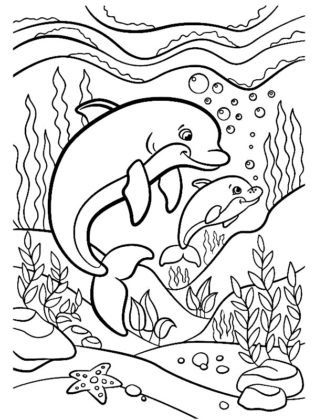 Coloriage Animaux Marins : 30 images à imprimer gratuitement