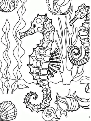 Coloriage Animaux Marins : 30 images à imprimer gratuitement