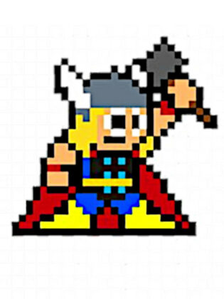 Pixel Art Marvel :Pixel Art Marvel : 50 modèles à imprimer