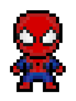 Pixel Art Marvel :Pixel Art Marvel : 50 modèles à imprimer