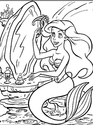Coloriage Ariel : 40 Dessins et 1 Livre à imprimer (PDF)