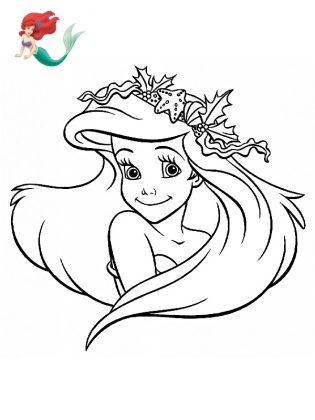 Coloriage Ariel : 40 Dessins et 1 Livre à imprimer (PDF)