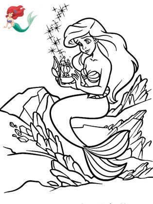 Coloriage Ariel : 40 Dessins et 1 Livre à imprimer (PDF)