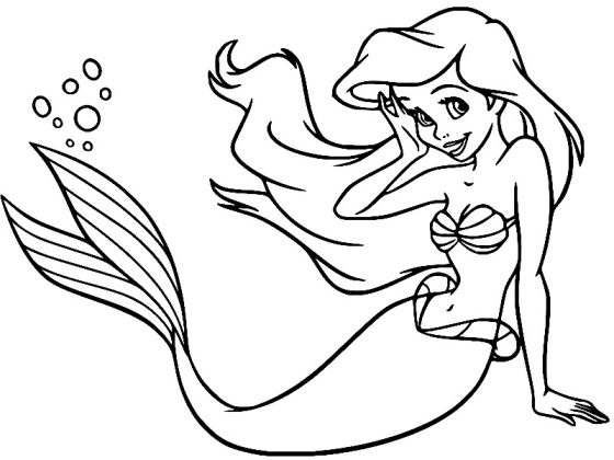 Coloriage Ariel : 40 Dessins et 1 Livre à imprimer (PDF)