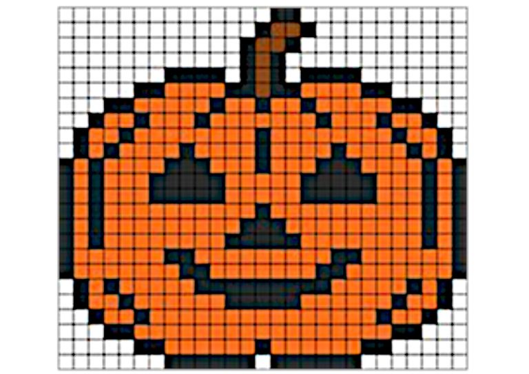 Pixel Art Halloween : 50 dessins à imprimer 🎃