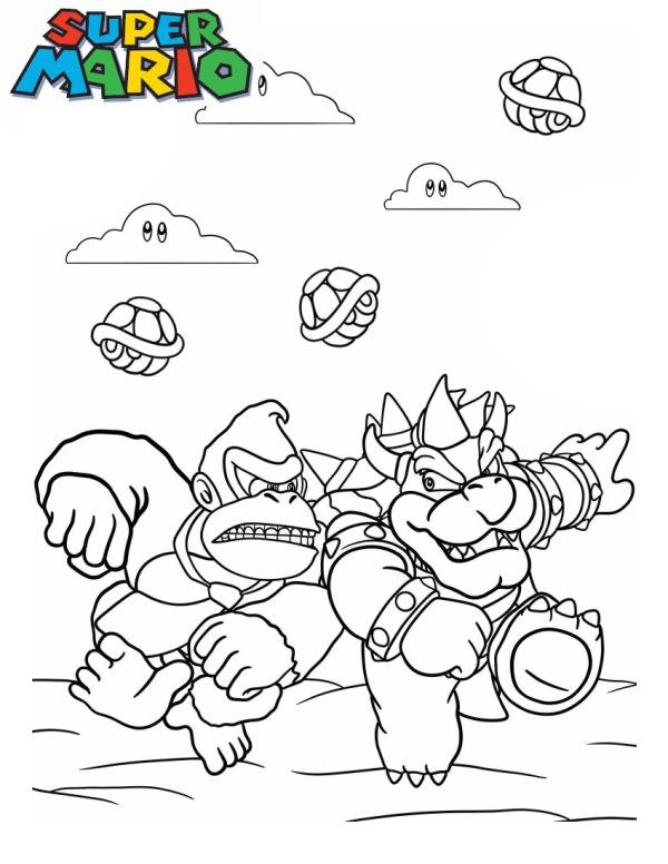 Coloriage Bowser : 30 images à imprimer (JPG et PDF)