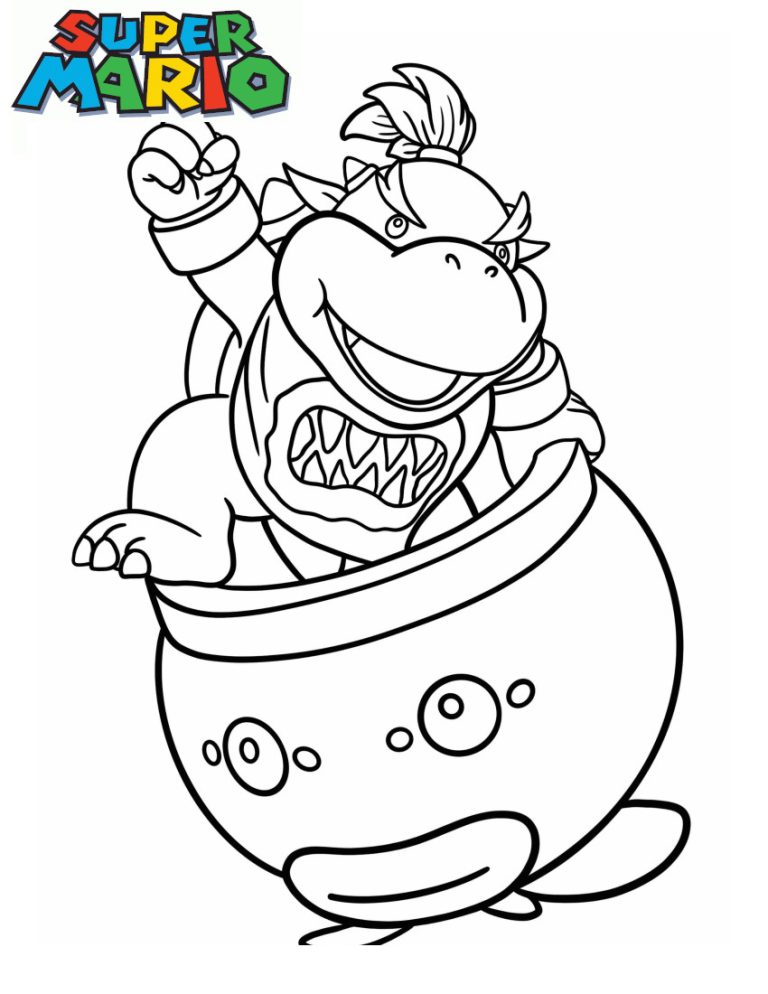 Coloriage Bowser : 30 Dessins à imprimer (JPG et PDF)