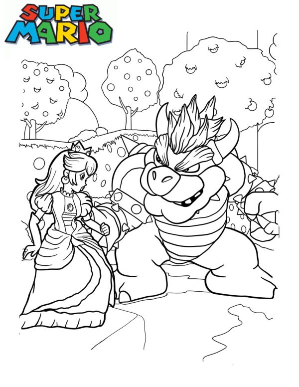 Coloriage Bowser : 30 Dessins à imprimer (JPG et PDF)