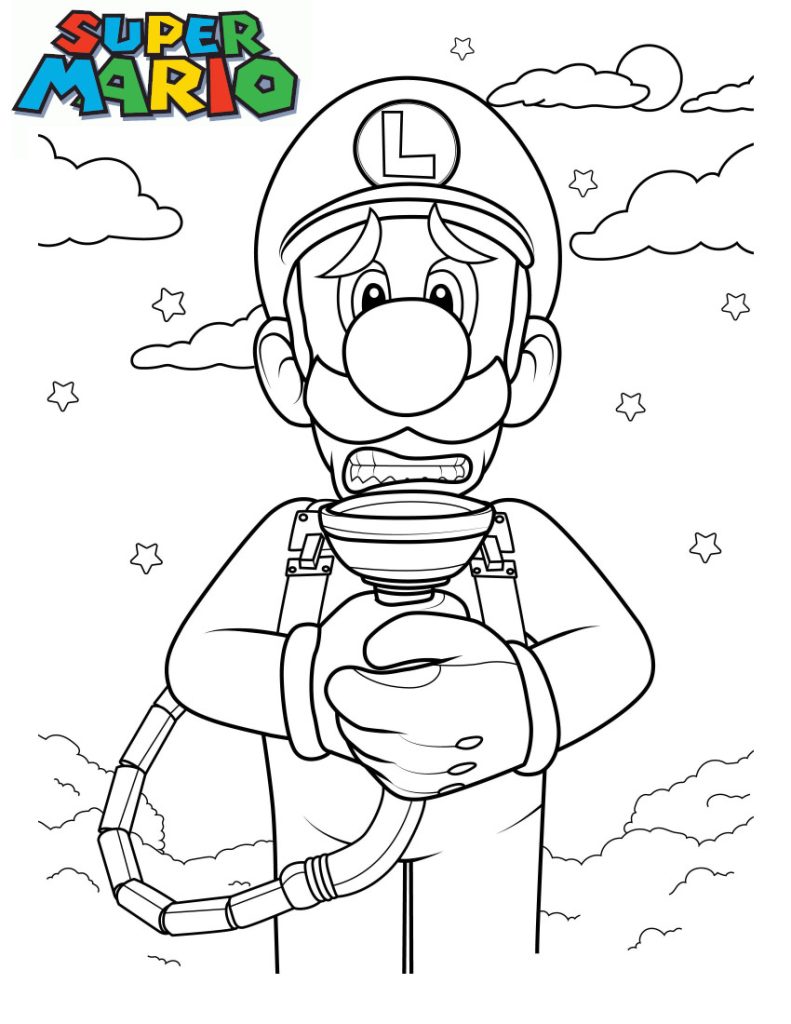Coloriage Luigi : 30 dessins à imprimer ⭐