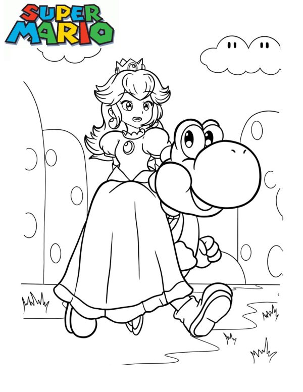 Coloriage Peach : 30 dessins à imprimer 🌟👑
