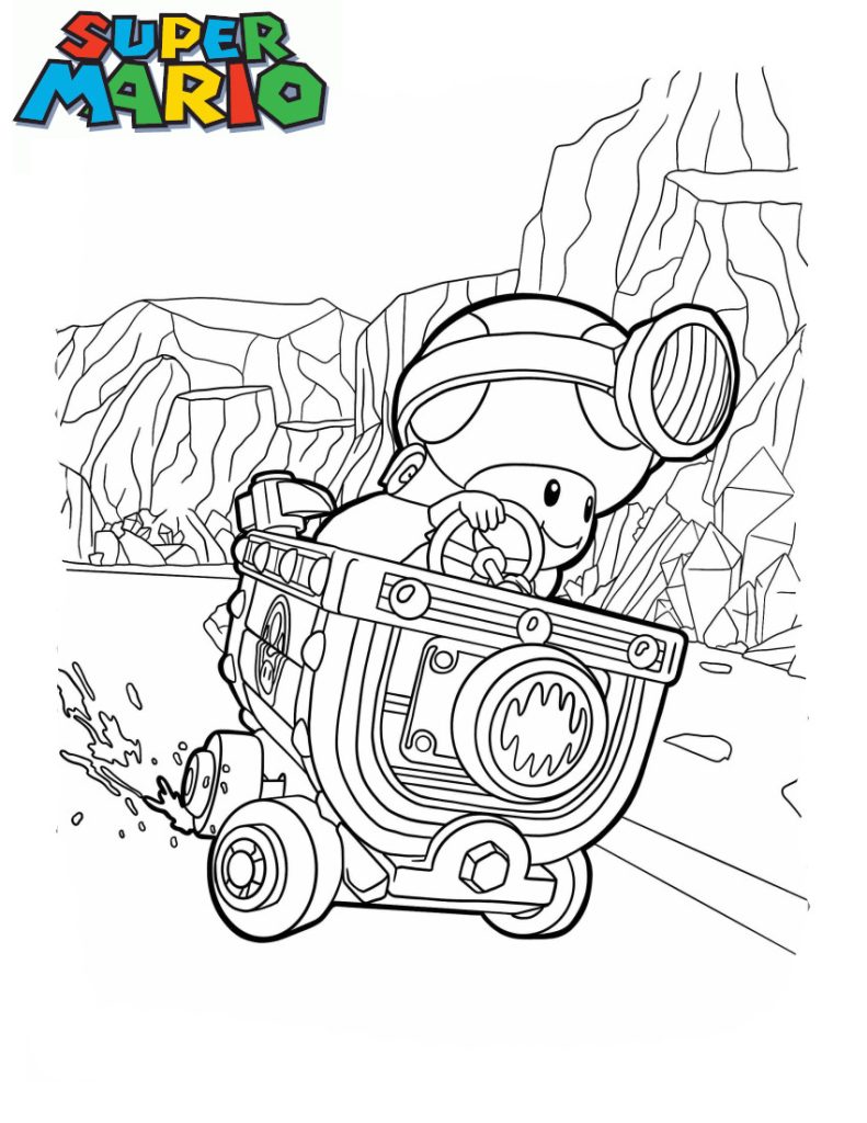 Coloriage Toad : 20 images inédites 🍄