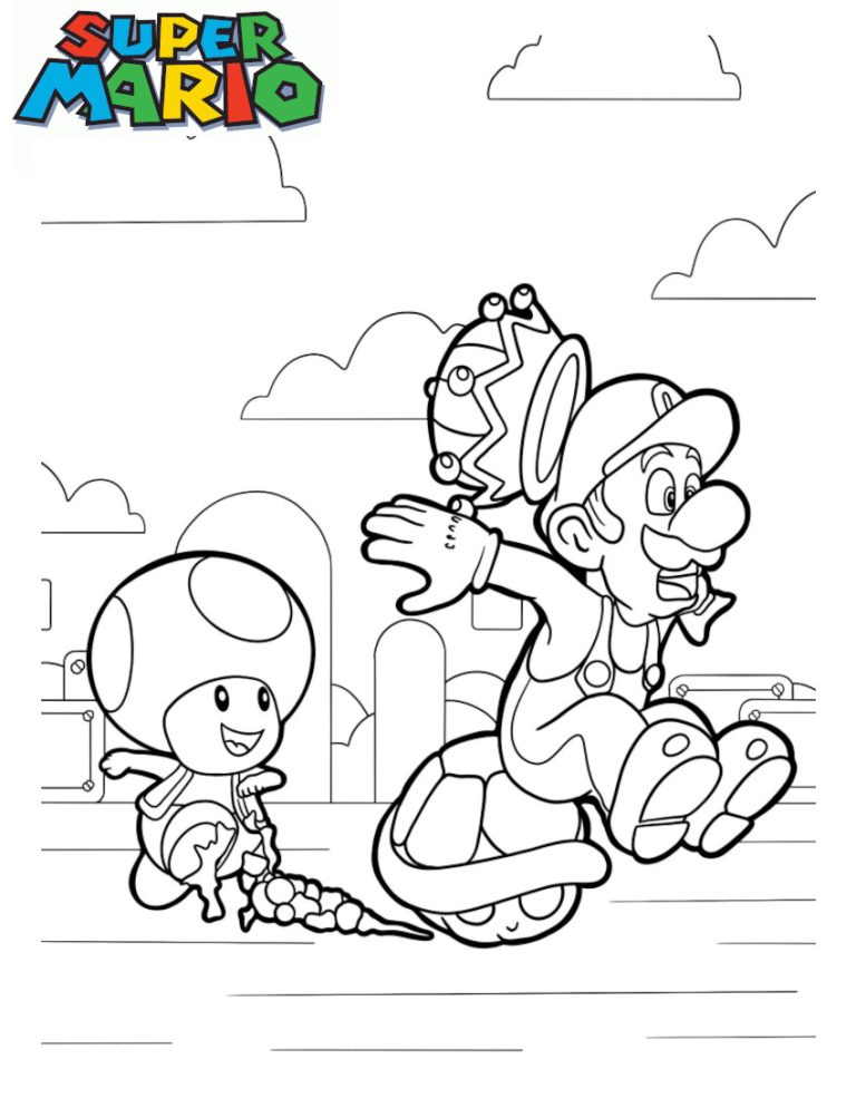 Coloriage Toad : 20 images inédites 🍄