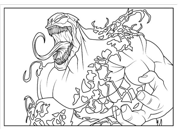 Coloriage Venom : 20 Dessins et 1 Livre à imprimer (PDF)