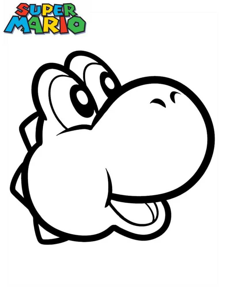 Coloriage Yoshi : 30 images à imprimer (PDF et JPG)