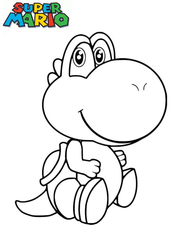 Coloriage Yoshi : 30 images à imprimer (PDF et JPG)