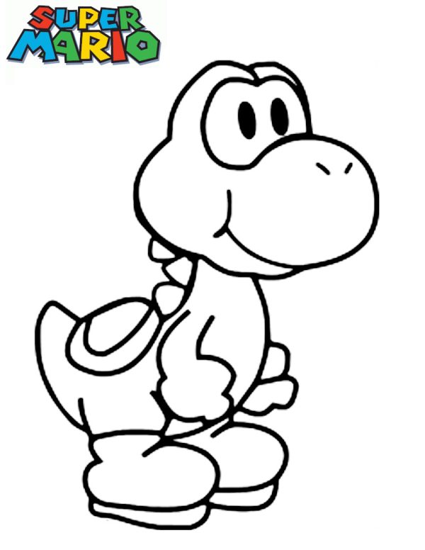 Coloriage Yoshi : 30 images à imprimer (PDF et JPG)