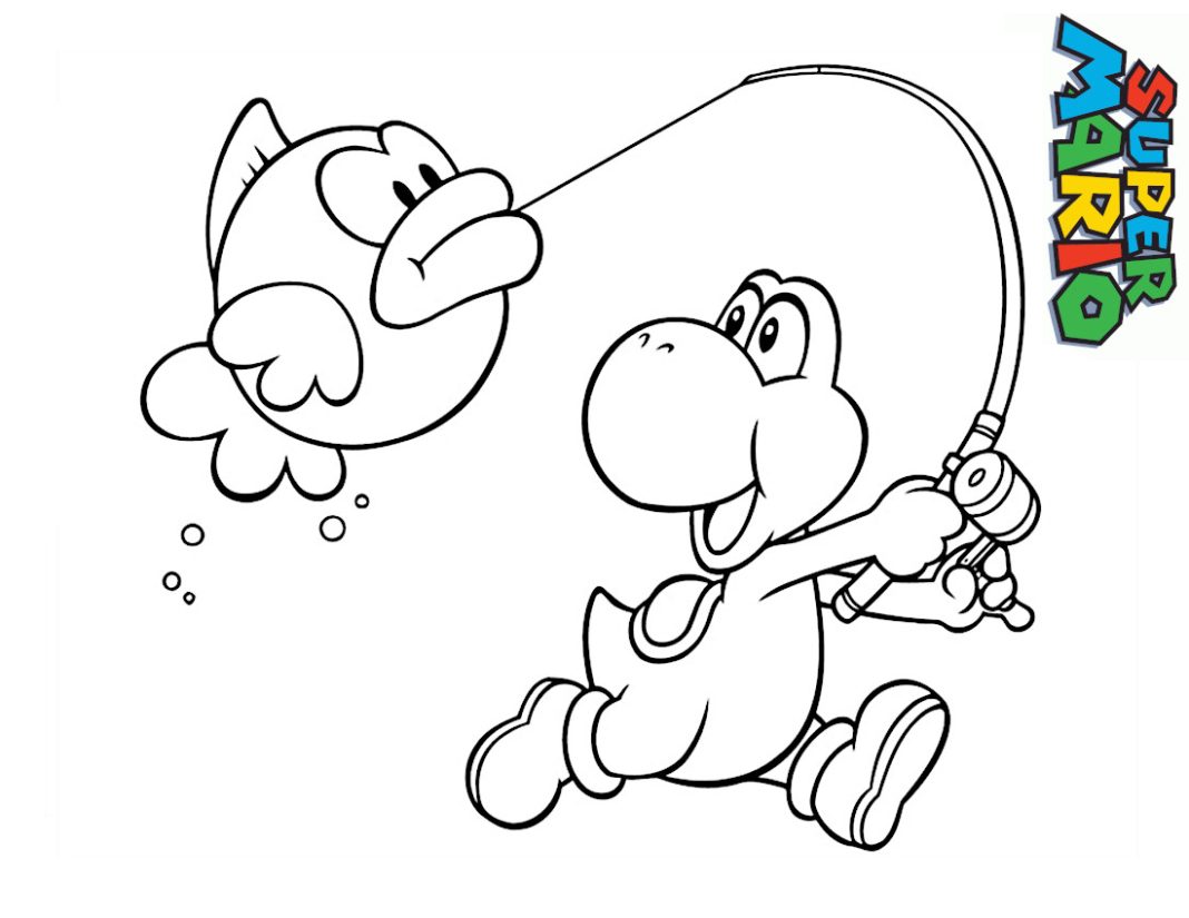 Coloriage Yoshi : 30 images à imprimer (PDF et JPG)