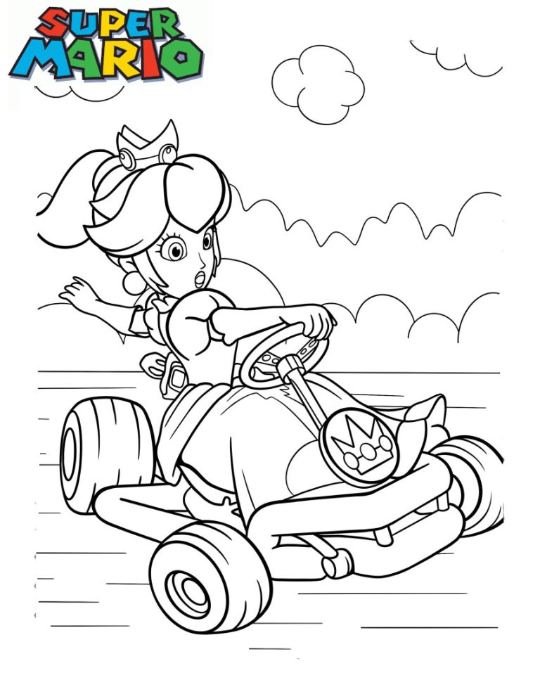 Coloriage Peach : 30 dessins à imprimer 🌟👑 Coloriage Peach : 30 dessins à imprimer 🌟👑