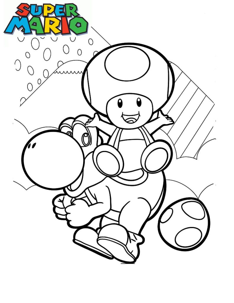 Coloriage Toad : 20 images inédites 🍄