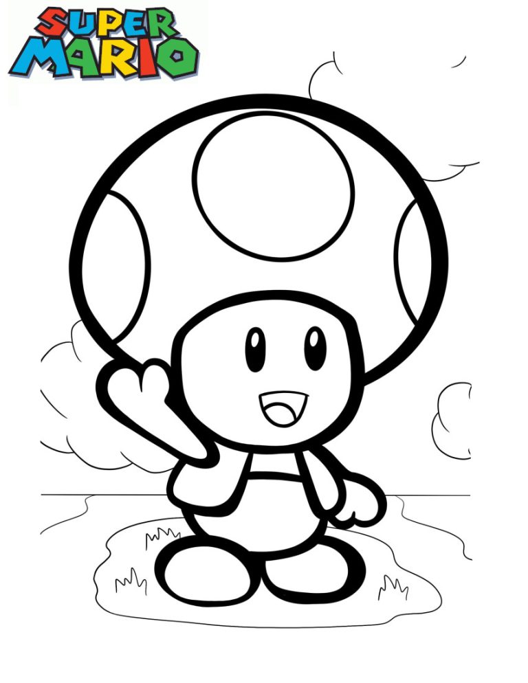 Coloriage Toad : 20 images inédites 🍄