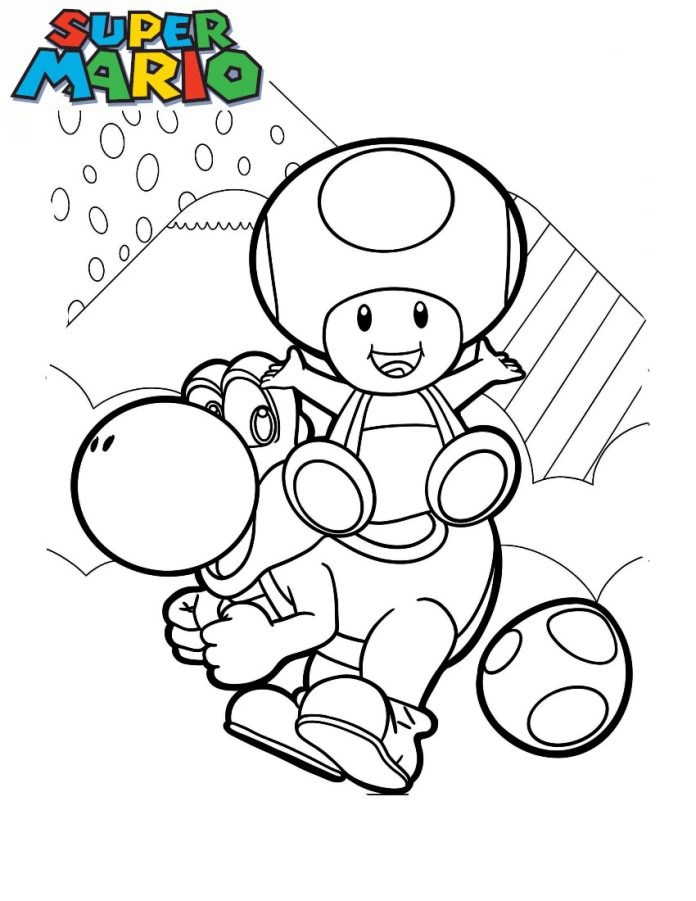 Coloriage Yoshi : 30 images à imprimer (PDF et JPG)