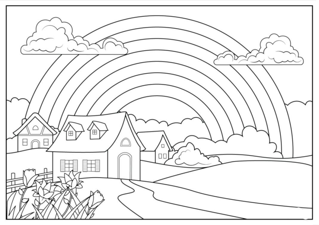 Coloriage Arc en Ciel : 40 dessins à imprimer