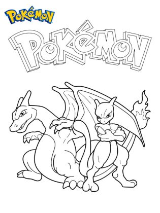 Coloriage Mewtwo : 30 images à imprimer (JPG et PDF)