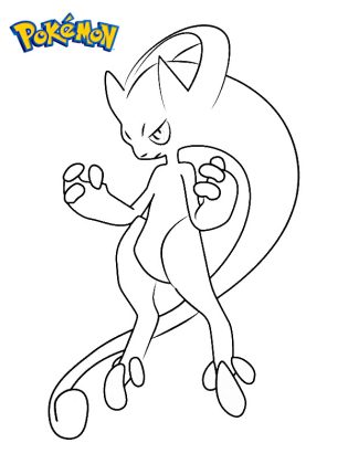 Coloriage Mewtwo : 30 images à imprimer (JPG et PDF)