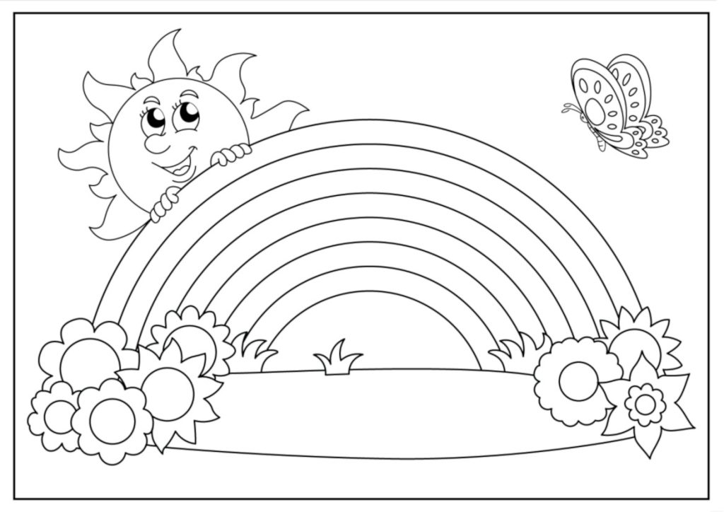 Coloriage Arc en Ciel : 40 dessins à imprimer