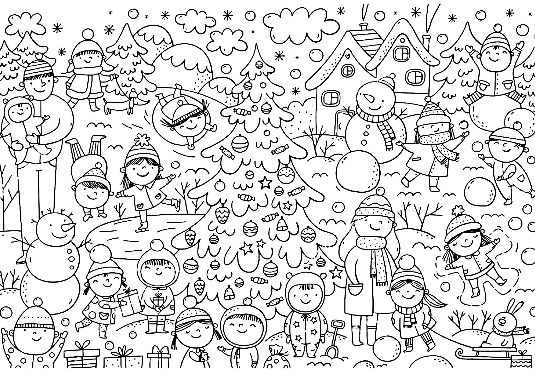 COLORIAGE GEANT : 20 dessins à imprimer GRATUITEMENT