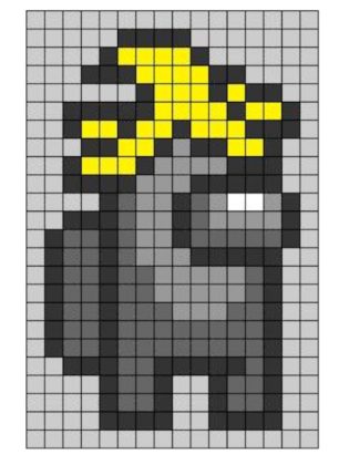 Pixel Art Among Us : 25 modèles à imprimer