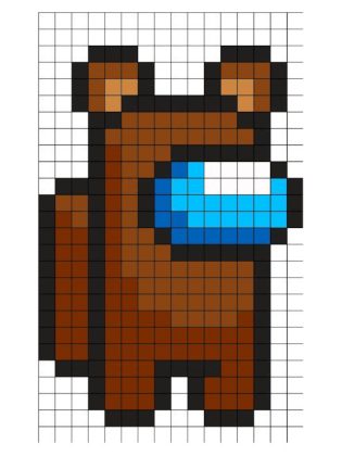 Pixel Art Among Us : 25 modèles à imprimer