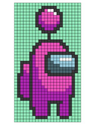 Pixel Art Among Us : 25 modèles à imprimer