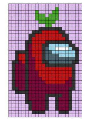 Pixel Art Among Us : 25 modèles à imprimer