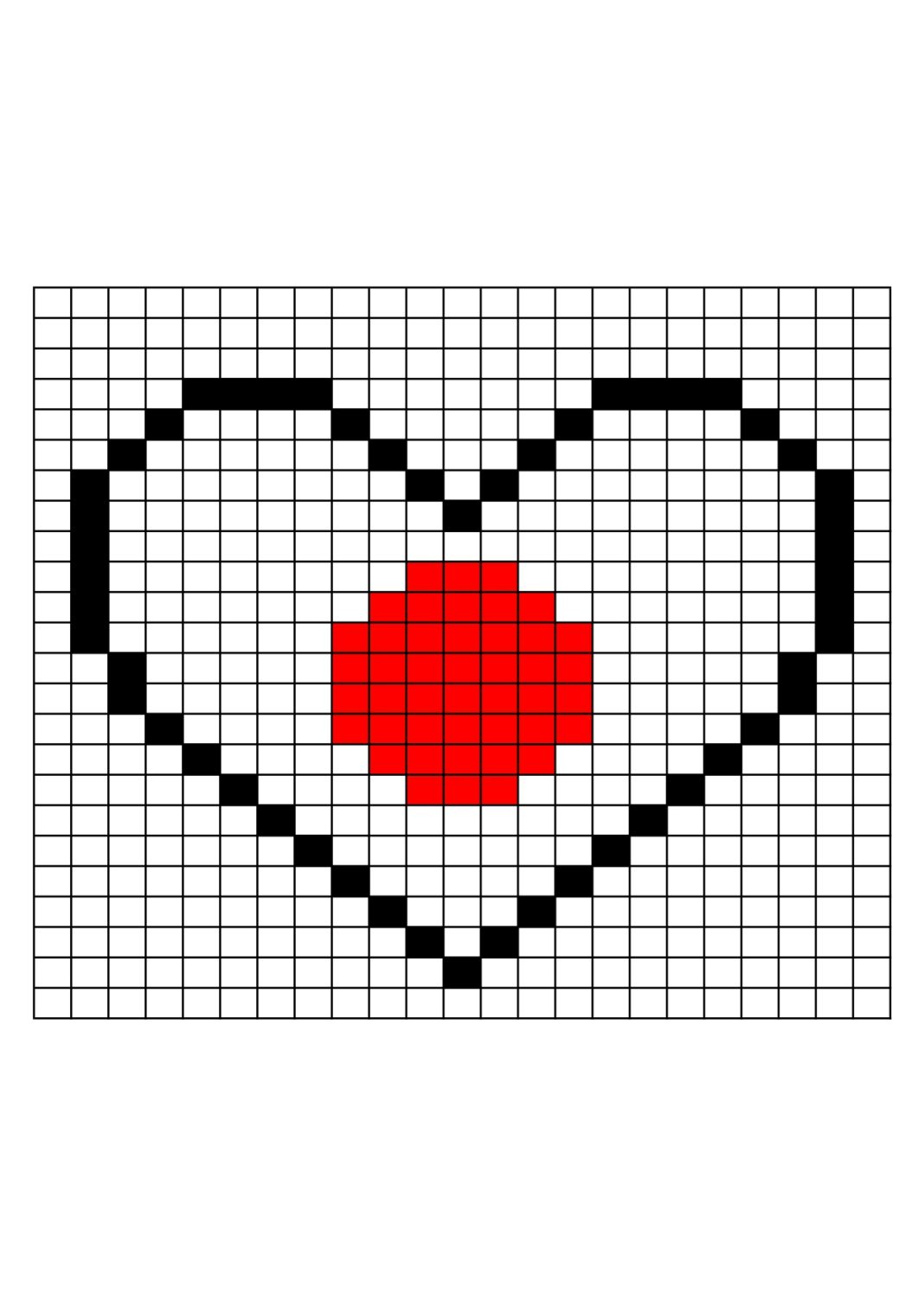 Pixel Art Coeur : 22 modèles à imprimer ️