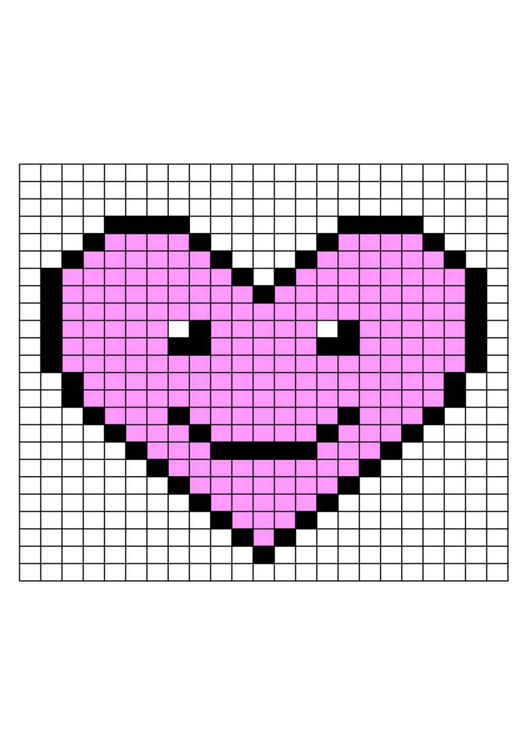 Pixel Art Coeur : 22 modèles à imprimer ️