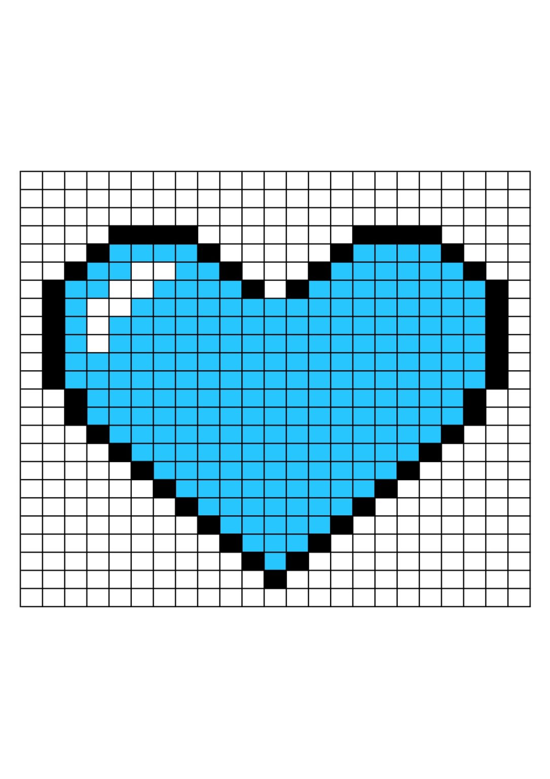 Pixel Art Coeur : 22 modèles à imprimer ️