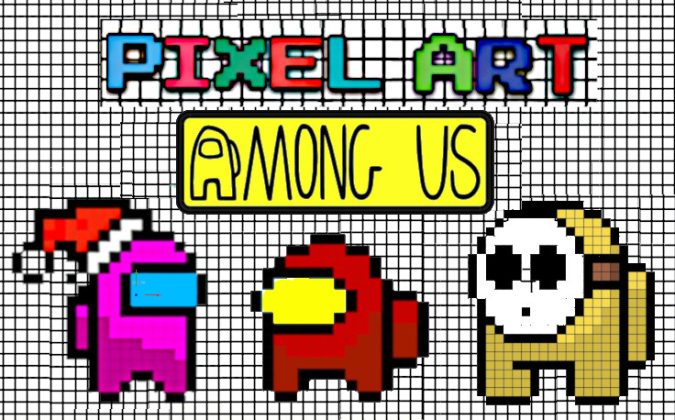 Pixel Art Among Us : 25 modèles à imprimer
