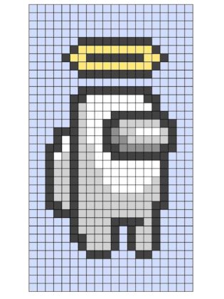 Pixel Art Among Us : 25 modèles à imprimer