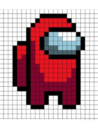 Pixel Art Among Us : 25 modèles à imprimer