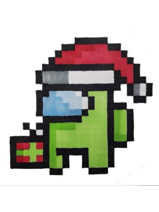 Pixel Art Among Us : 25 modèles à imprimer