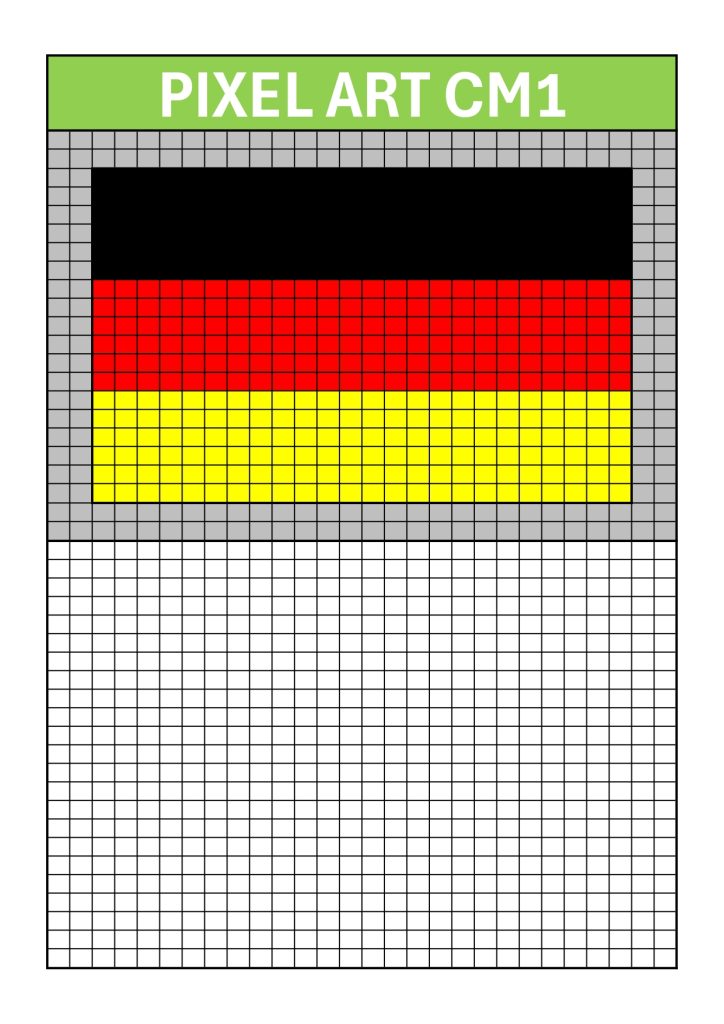 Pixel Art CM1 : 20 modèles à imprimer pour apprendre
