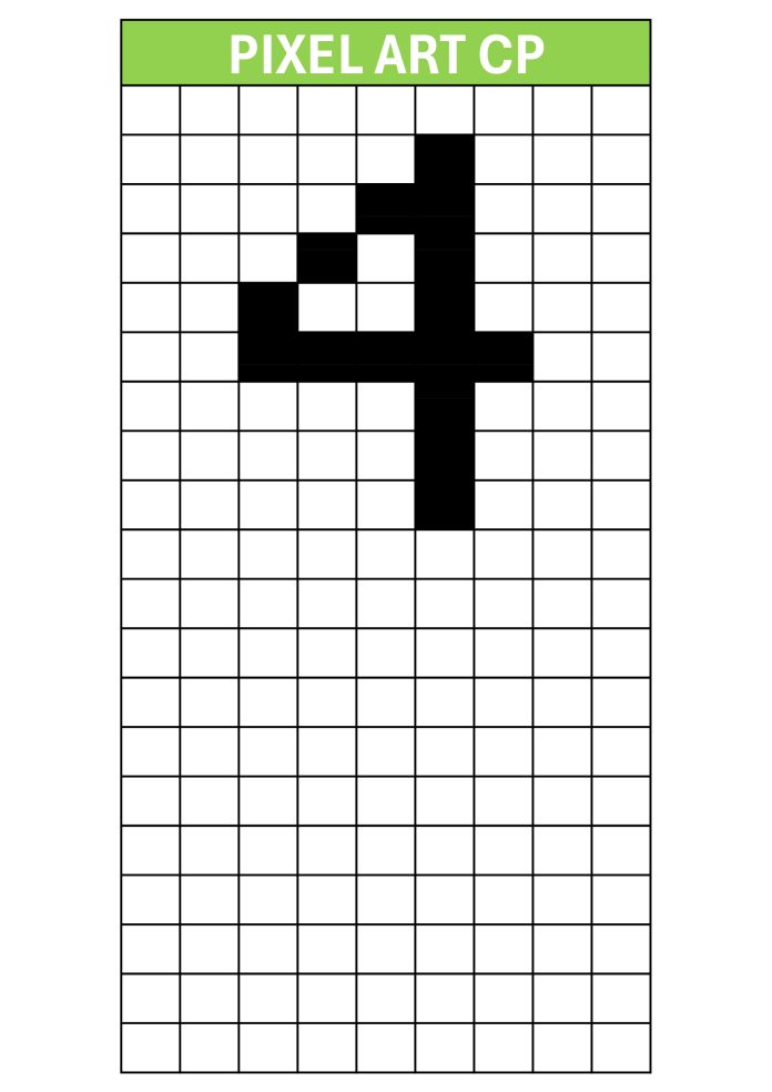 Pixel Art CP : 50 modèles à imprimer (JPG et PDF)