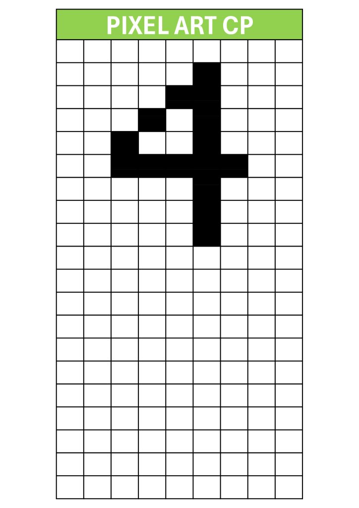 Pixel Art CP : 50 modèles à imprimer (JPG et PDF)