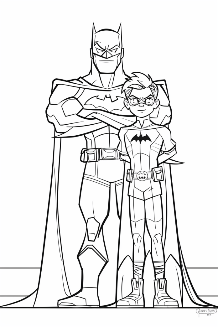 Coloriage Batman : 20 superbes dessins à colorier