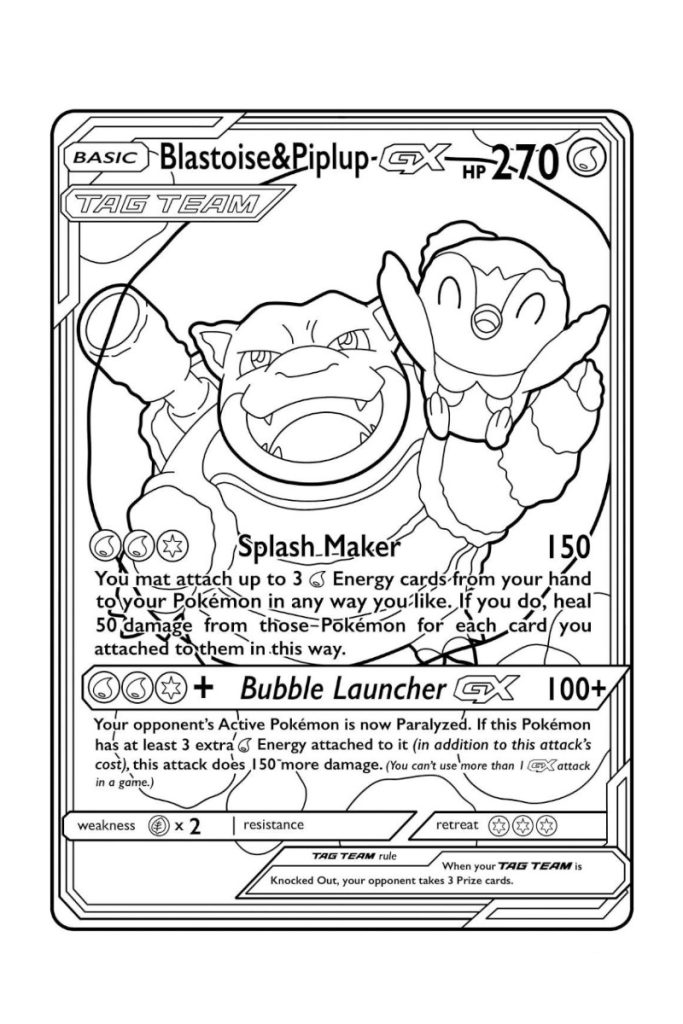 Coloriage Carte Pokemon : 30 images à imprimer et à colorier