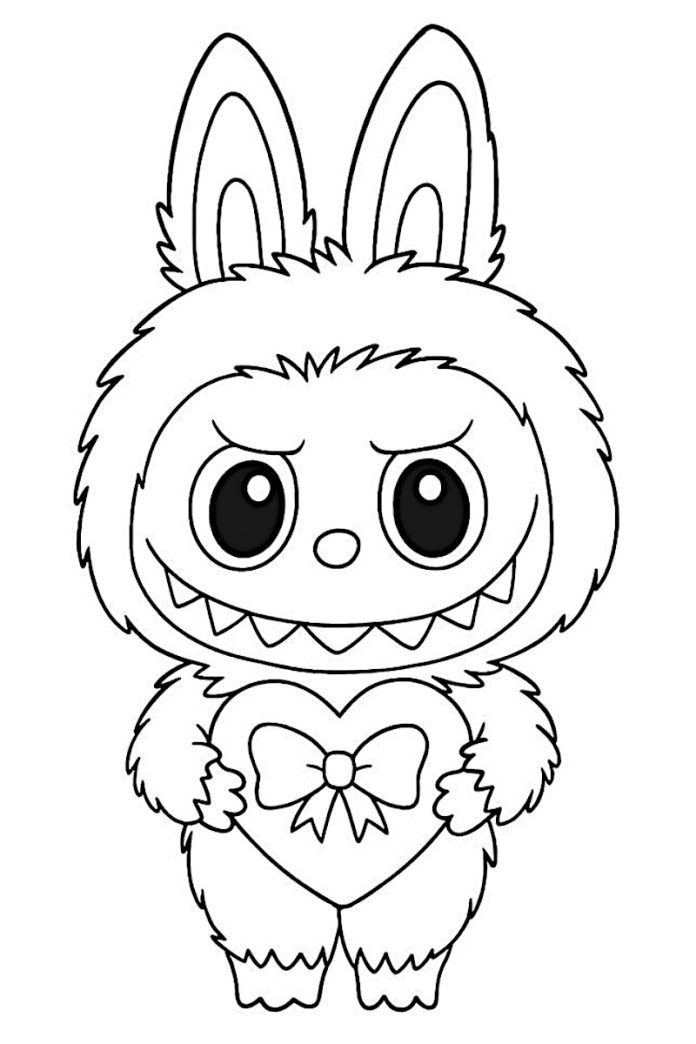 Coloriage Labubu : 30 Dessins et 1 Livre à imprimer (PDF)