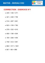 Exercice Math CE2 : 40 questions avec Corrigé (PDF)