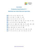 Évaluation Calcul Littéral 5ème avec Corrigés PDF